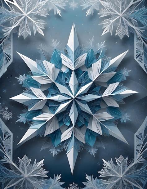 Premium Photo Detailed Beautiful Paper Snowflake