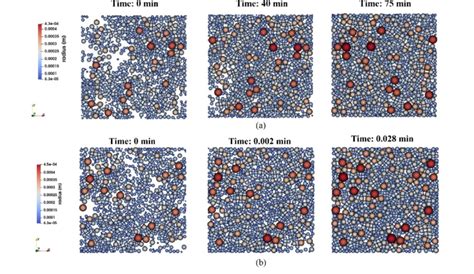 Snapshots Of The Simulation With Rice Properties A And Mcc Avicel