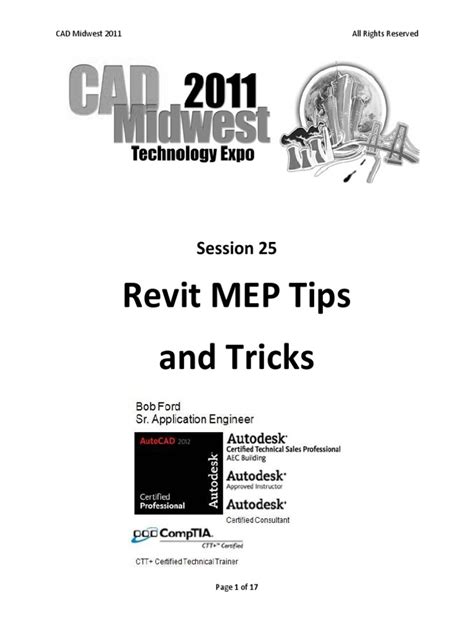 Revit Mep Tipsandtricks Pdf Computer Keyboard Autodesk Revit