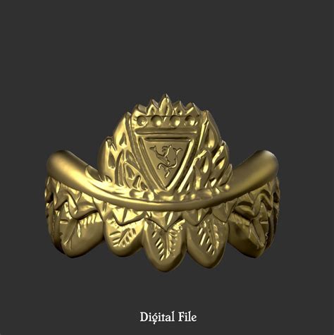 3d Model Aziraphales Ring Stl Digital File Etsy
