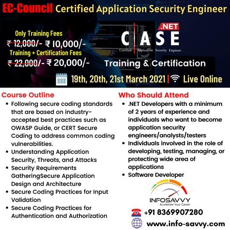 The Certified Application Security Engineer Case Training And Certification Program Focuses On