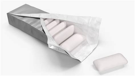 패드가 있는 츄잉껌 포일 패키지 개봉 3d 모델 24 Max 3ds Blend C4d Fbx Ma Lxo Obj Free3d