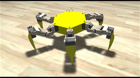 Robotics Simulation Hexapod Gait In Coppeliasim Youtube