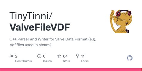 github tinytinni valvefilevdf c parser and writer for valve data