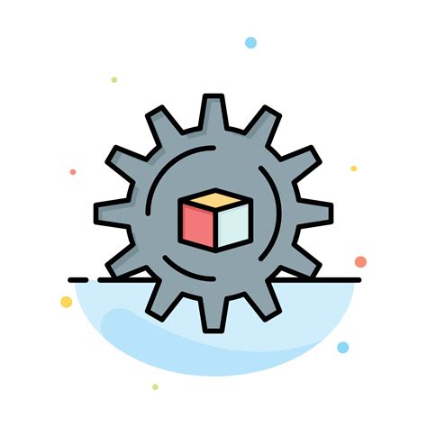 Automated Data Solution Science Abstract Flat Color Icon Template 13176012 Vector Art At Vecteezy
