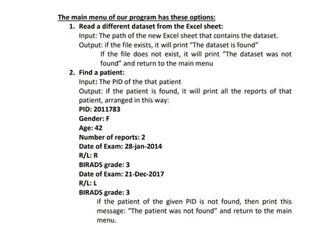 Solved Bi Rads Breast Imaging Reporting And Data System Is