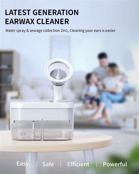 Kaugic Water Powered Ear Cleaner Electric Ear Wax