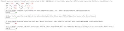 solved certain system can experience three different types