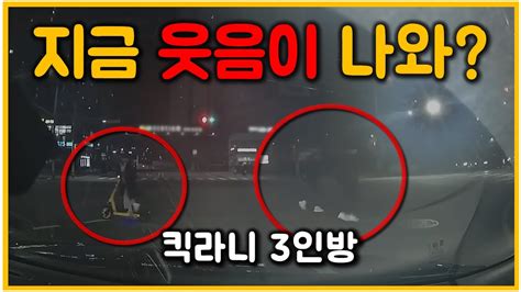 도로의 무법자 킥라니 3인방 교통사고로 해고까지 당한 트럭 기사 할머니의 무단횡단 블랙박스 모음 블박맛집 Youtube
