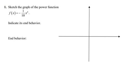 solved 1 sketch the graph of the power functi f x −101x4
