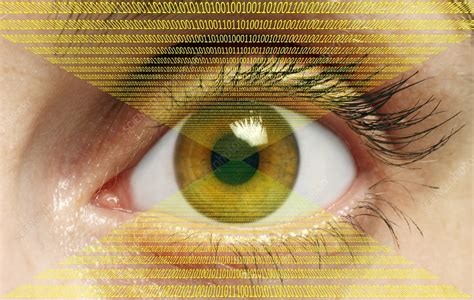 Human Eye With Binary Code Stock Image F0117514 Science Photo
