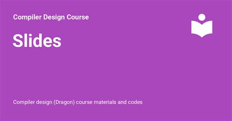 Slides Compiler Design Course