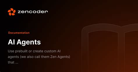 Ai Agents Zencoder Docs