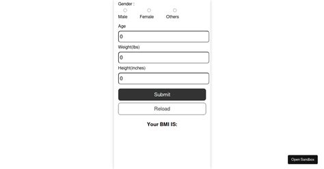 Bmicalcy Codesandbox