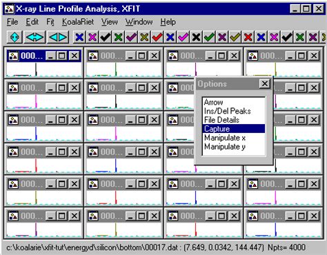 CCP Homepage Tutorials And Examples Peak Fitting Using Xfit Koalariet Coelho And Cheary