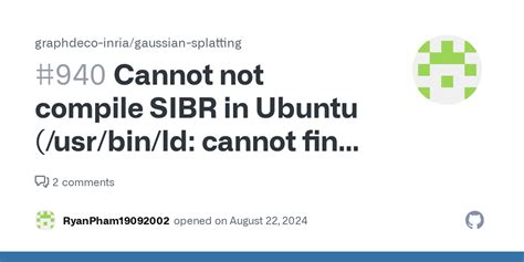 Cannot Not Compile Sibr In Ubuntu Usrbinld Cannot Find No Such
