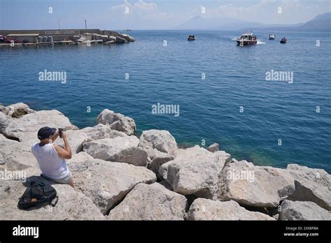 The Fire Service Dive Boat With The Body Bag Returns To Porticello Harbour On The Fifth Day Of