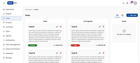 Nextask Project Management Nextjs React Kit By Husnainakhtar06 Codecanyon