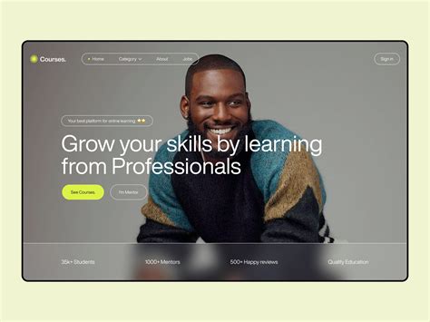 E Learning Platform Web Header Behance