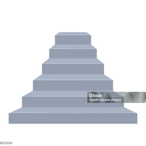 돌 만화 플랫 스타일로 흰색 배경에 고립 된 바위 계단 구조 건축 요소 솔리드 인테리어 바위 Ui 디자인 동기 부여 개념 0명에 대한 스톡 벡터 아트 및 기타 이미지