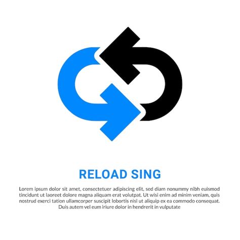 Premium Vector Circular Black Arrow Reload Icon Refresh Symbol