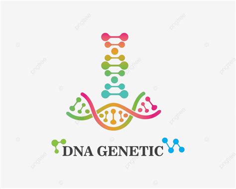 Dna Genetic Logo Icon Illustration Molecule Genetic Scientific Vector Molecule Genetic
