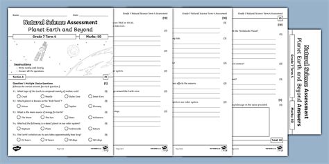 Grade 7 Ns Term 4 Planet Earth And Beyond Test Twinkl