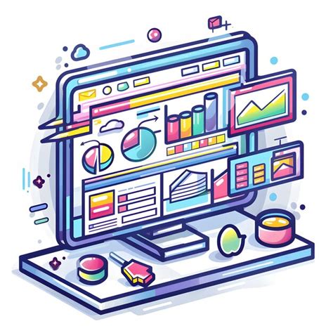 3d Flat Icon Crm Interface And Client Data With Copy Space For Software Presentations Premium