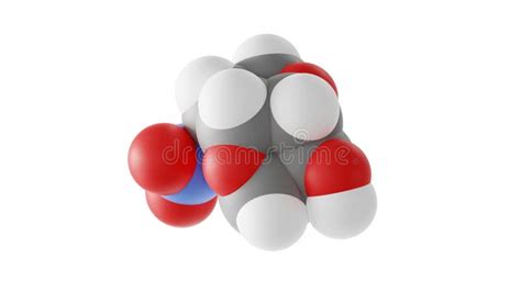 Isosorbide Mononitrate Molecule Nitrates And Nitrites Molecular Structure Isolated 3d Model