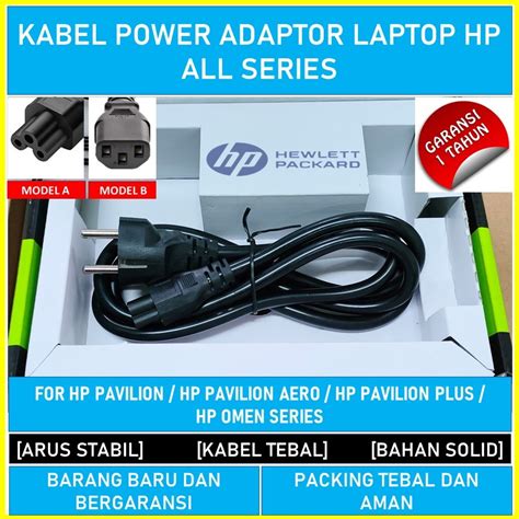 Jual Kabel Power Adaptor Laptop Hp 3 Lubang Original Shopee Indonesia