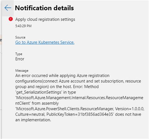 Error To Deploy Aks On Azure Stack Hci Using Admin Center Microsoft Qanda