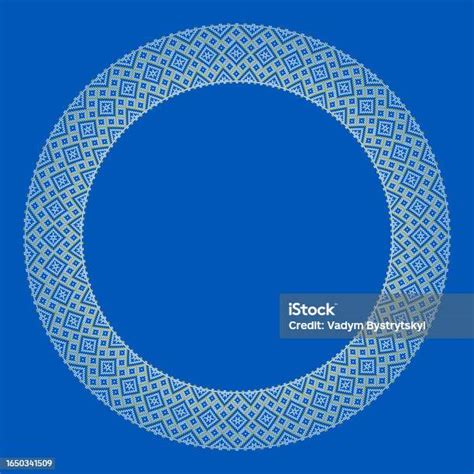 민족 스타일 정체성 Vyshyvanka 인쇄 의류 웹 사이트 배너에 대한 자수로 우크라이나 장식의 벡터 그림 배경 기하학적 디자인 테두리 복사 공간 프레임 0명에 대한 스톡