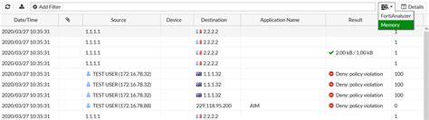 Technical Tip Log Display Location In Gui Fortinet Community