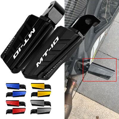 Aluminum Motorcycle Rear Passenger Foot Pegs Footrests For Yamaha Mt 10