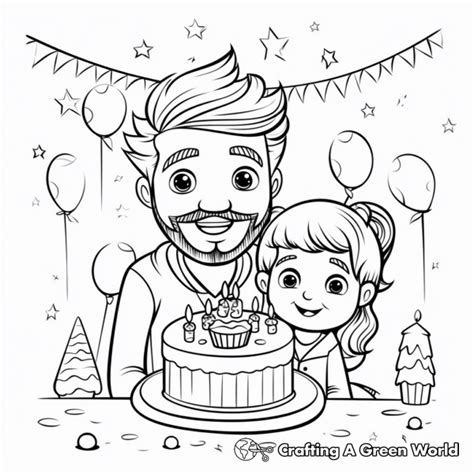 Happy Birthday Dad Coloring Pages Free And Printable
