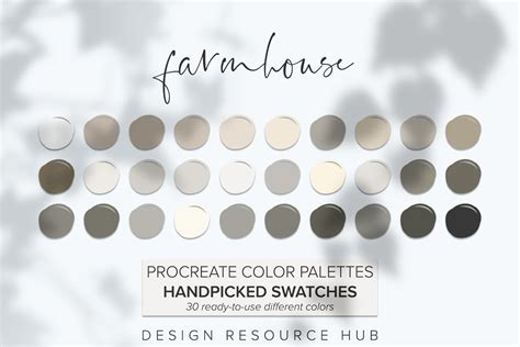 Procreate Color Palette Farmhouse Graphic By Design Resource Hub Creative Fabrica