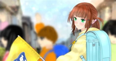 女の子 集団登校の班長になった子 Pikoneのイラスト Pixiv