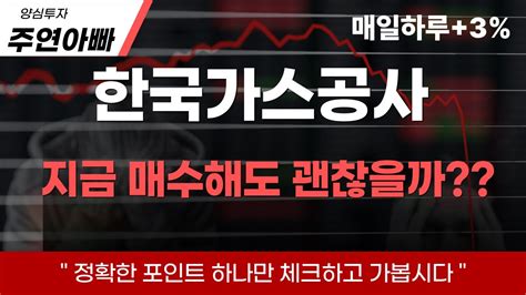 한국가스공사 주가 전망 오늘부터 어떻게 움직일지 딱 키포인트만 알려드릴께요 꼭한번 체크해 보고 가세요 매일하루3 9월10일 방송 Youtube