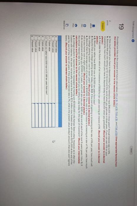 Solved Tvm Assignment 19 Provided Are Links To The Present