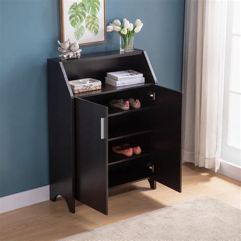 Latitude Run® Shoe Cabinet Storage Cabinet With Five Shelves Accent