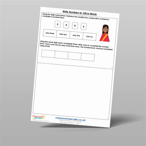 Year 2 Write Numbers To 100 In Words Discussion Problem Resource Classroom Secrets