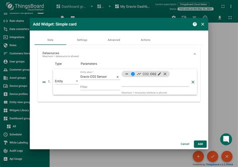 Tutorial Visualising IoT Edge Data On The ThingsBoard Platform