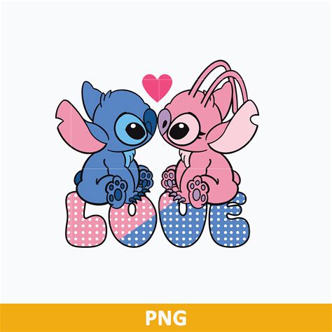 Stitch Angel Love Png Stitch And Angel Png Disney Valentine Png Digital File Lupon Gov Ph