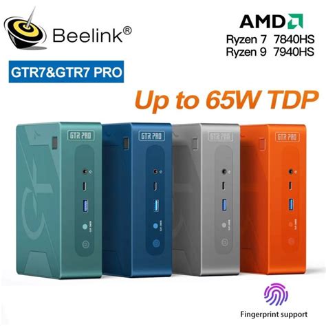 Beelink GTR7 Pro Gaming Mini PC AMD Ryzen9 7940HS Up To 65W TDP Support NVME SSD Win11