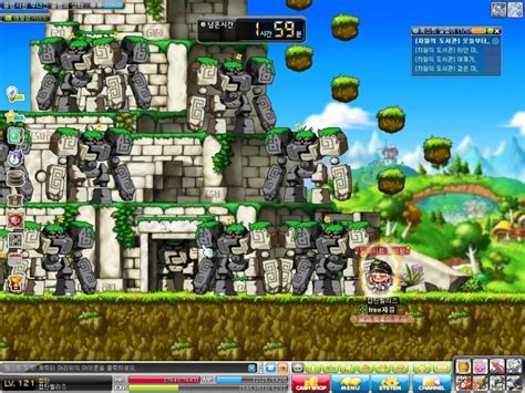 메이플스토리 골렘의사원 사냥터 네이버 블로그