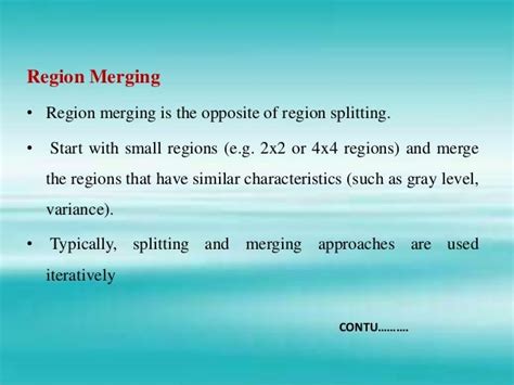 Region Based Segmentation