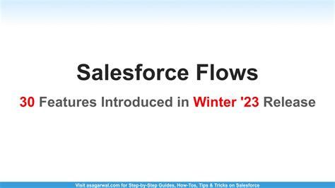 Salesforce Flows 30 Features Introduced In Winter 23 Release