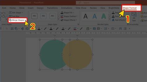 Cách dùng Merge Shape gộp tách hình khối trong PowerPoint