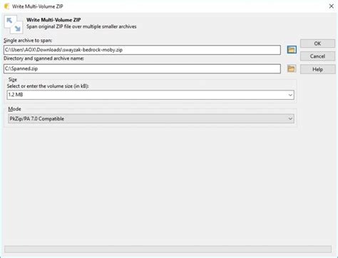 Span Tool PowerArchiver