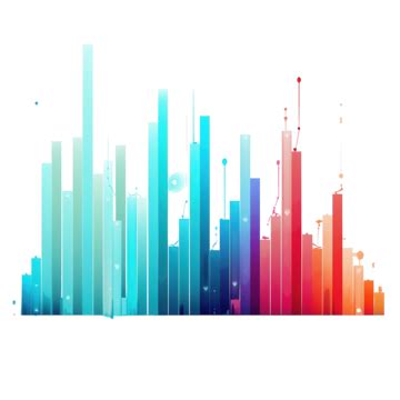 Business Infographic Statistic Bars Chart Isolated Generative Ai